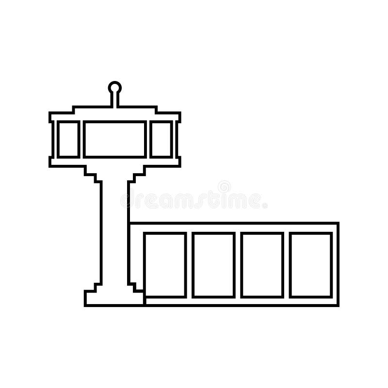 Tower at the Airport Icon. Element of Cyber Security for Mobile Concept ...