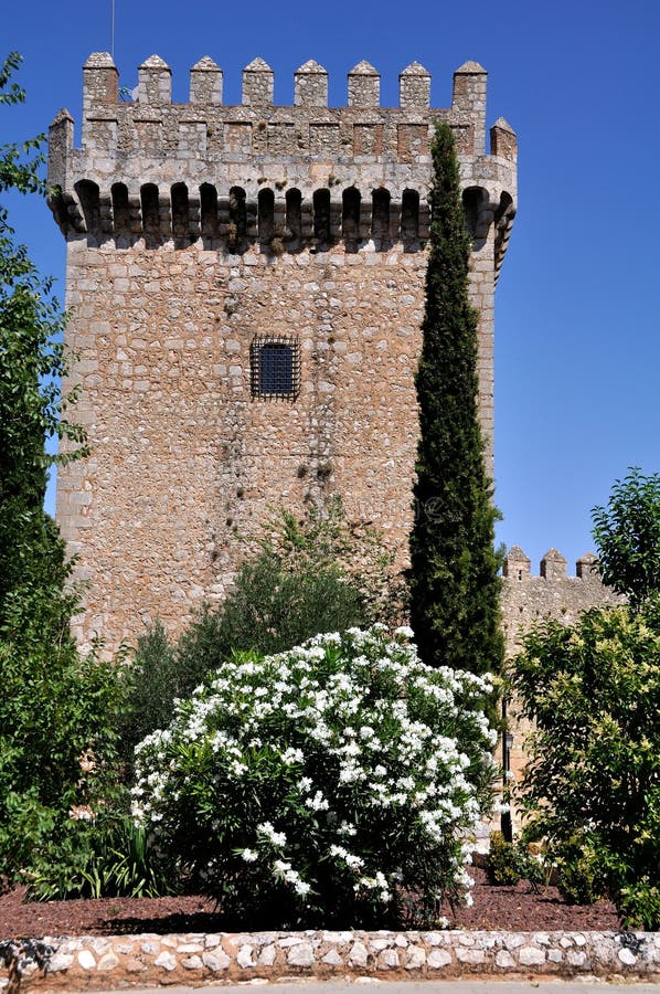 Tower of Alarcon Castle in Spain Stock Photo - Image of place, history ...
