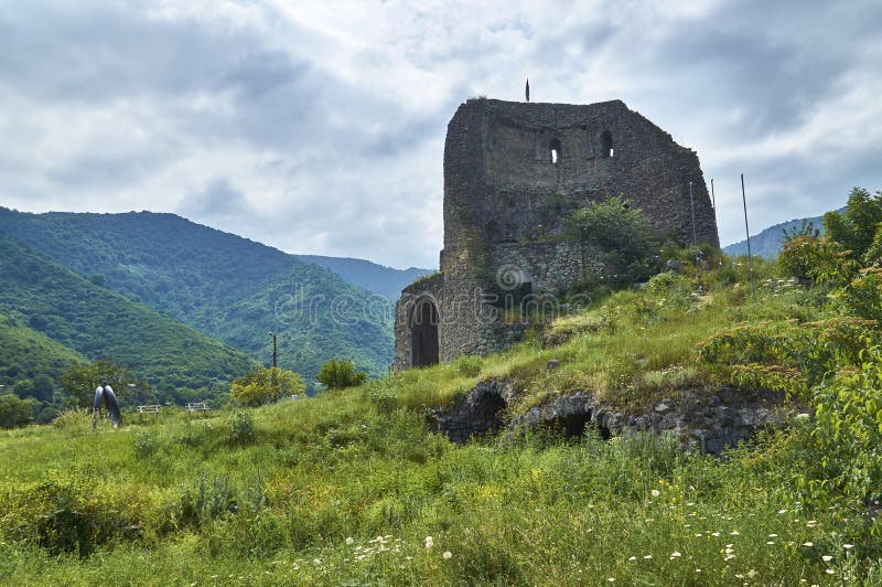 Tower in Ancient Armenian Monastery Akhtala Stock Photo - Image of ...