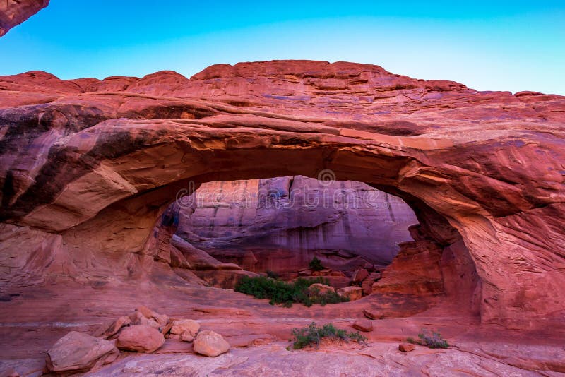Tower Arch in Arches National Park Stock Photo - Image of national ...