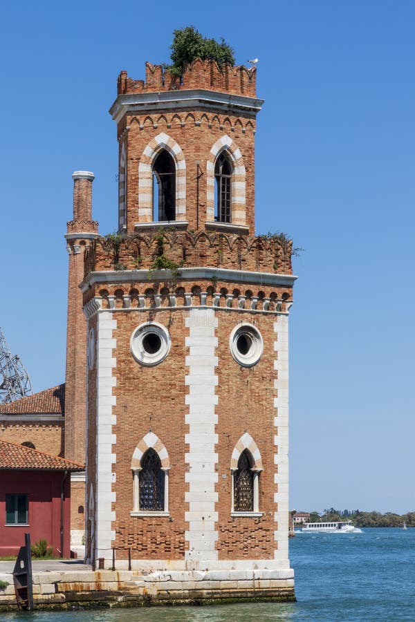 Tower in Arsenal in Venice Italy Editorial Stock Photo - Image of canal ...