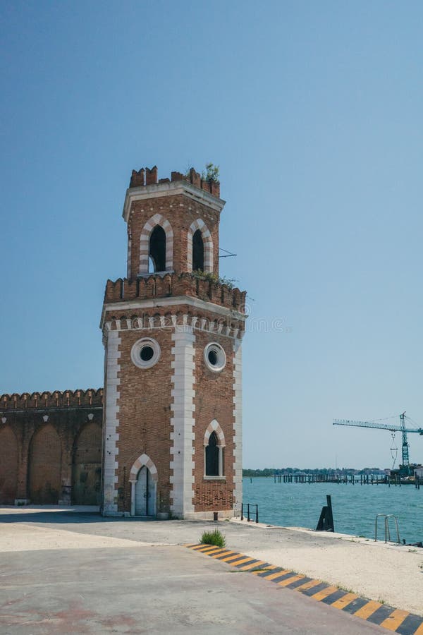 Tower of Arsenal in Venice, Italy Stock Image - Image of tower ...