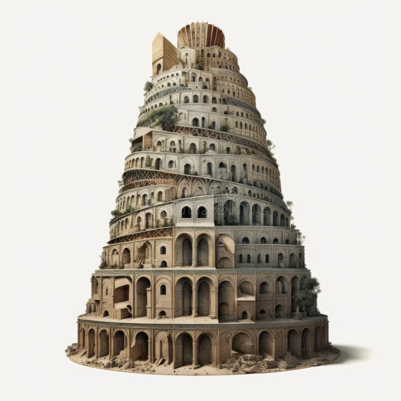 The Tower of Babel stock illustration. Illustration of architecture ... The Tower of Babel stock illustration. Illustration of architecture ...