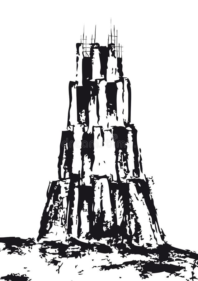 Babylon Tower Stock Illustrations – 383 Babylon Tower Stock ...