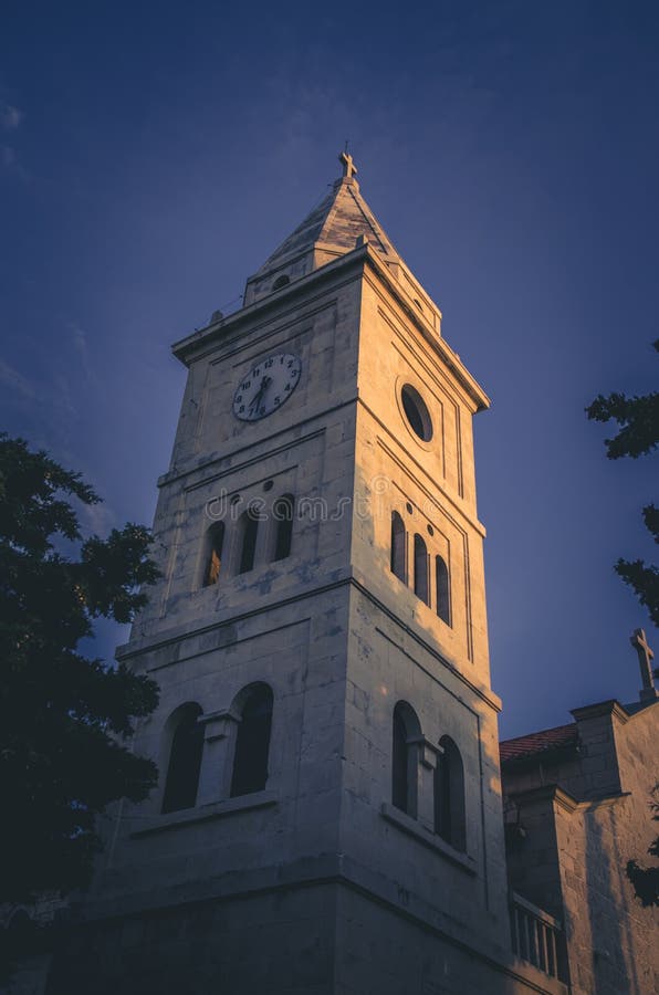 Tower with clock stock photo. Image of golden, beauty - 173530742