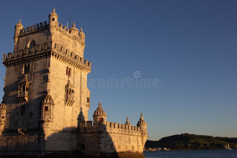 Tower of Belem at Sunset in Lisbon Editorial Photo - Image of outdoors ...