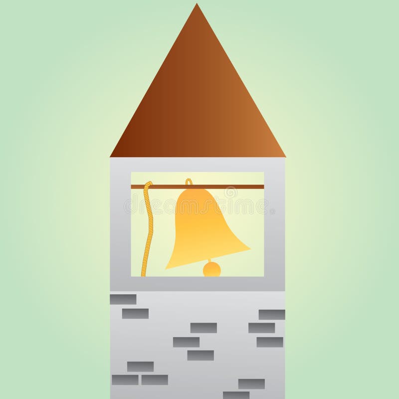 Tower Bell. Vector Illustration Decorative Design Stock Vector ...