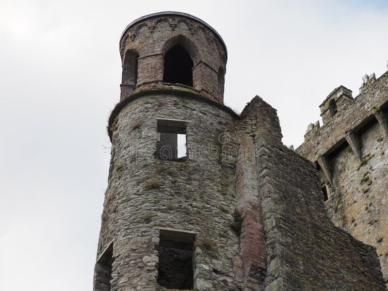 Blarney Castle with Tower stock image. Image of architecture - 115190975