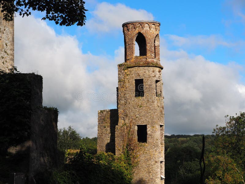 Blarney Castle with Tower stock image. Image of architecture - 115190975
