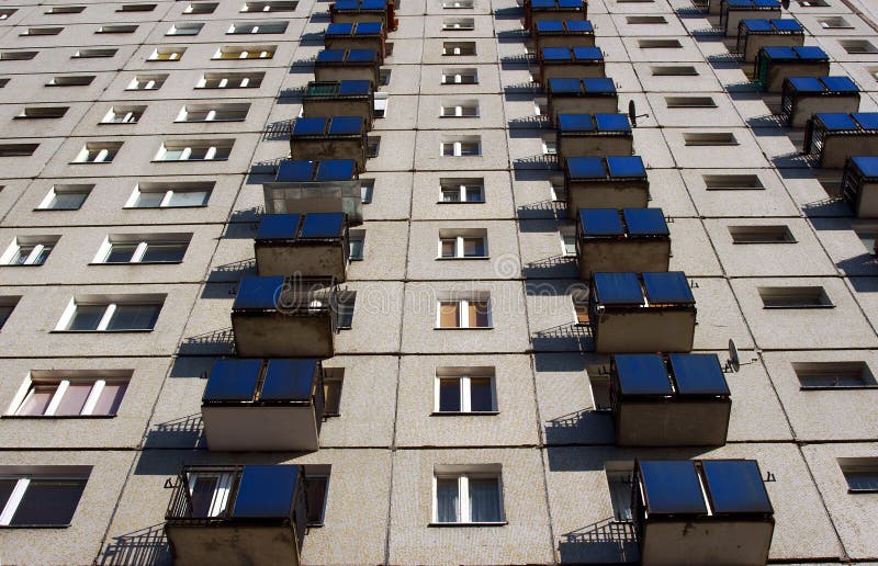 Tower block in Poznan stock image. Image of house, wall - 23495425
