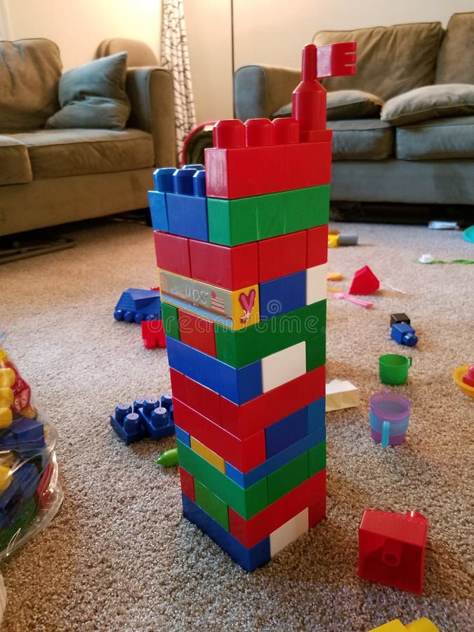 Tower stock image. Image of build, tower, block, kids - 106354309
