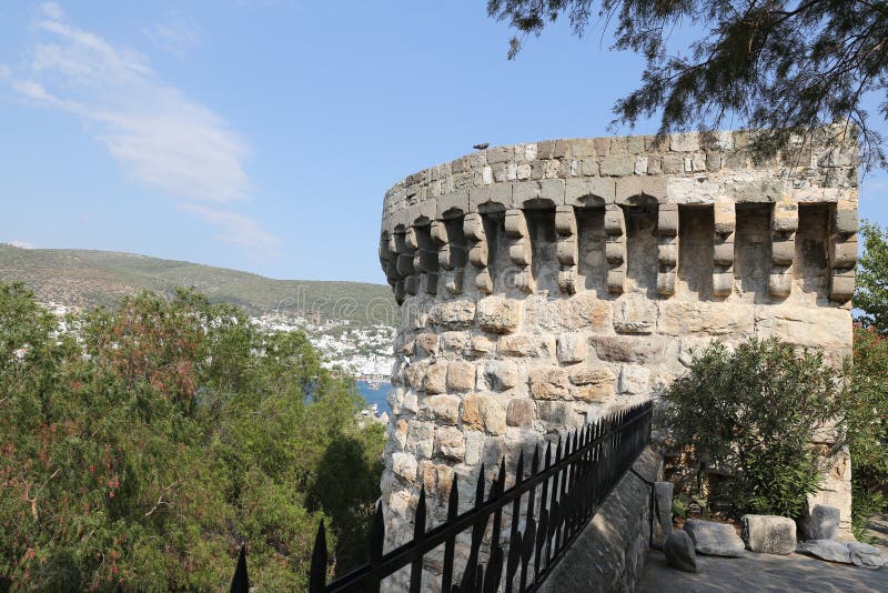 Tower of Bodrum Castle stock photo. Image of rampart - 75103632