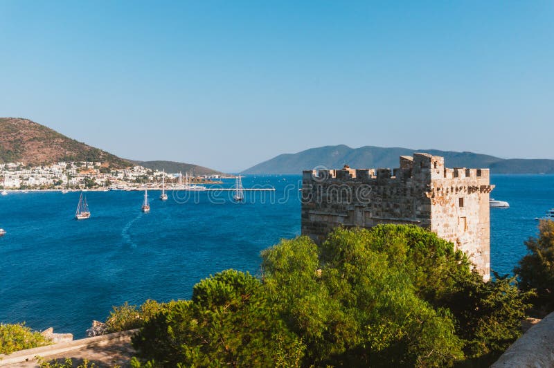 Tower of Bodrum s castle stock photo. Image of bodrum - 62349340