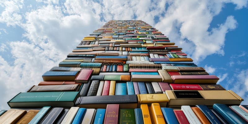 Tower Books Reaching Sky Stock Photos - Free & Royalty-Free Stock ...