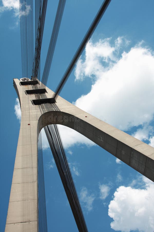 Suspension tension bridge stock photo. Image of bridge - 9695724