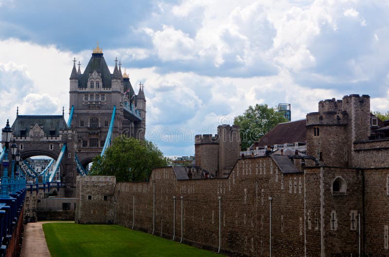 Tower Bridge Castle, London, England Stock Image - Image of english ...