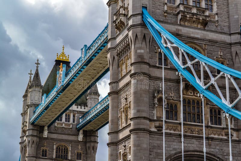 Tower bridge closeup stock photo. Image of bridge, london - 30494286