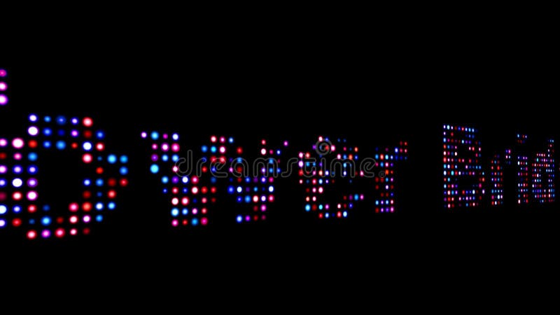 Tower Bridge Colorful Led Text Dolly Shot Stock Video - Video of ...