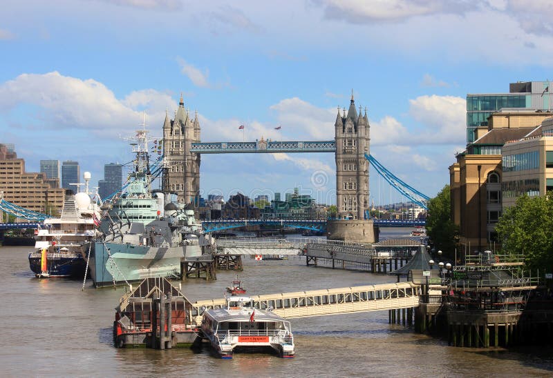 Tower Bridge in London, Port Editorial Image - Image of military ...