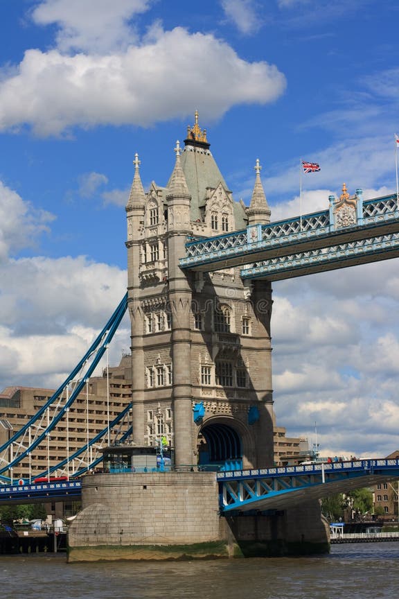 Tower Bridge London editorial photo. Image of flag, historic - 24884391