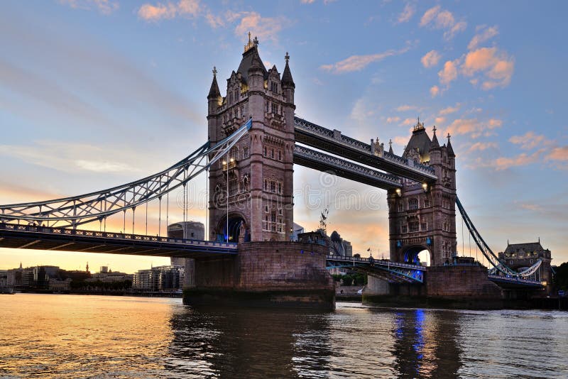 Tower Bridge in London England. Stock Photo - Image of english, blue ...