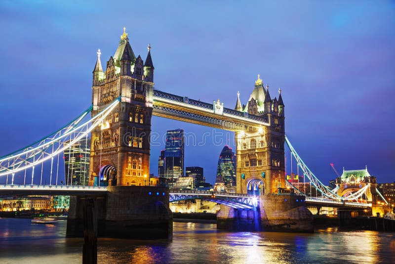Tower Bridge in London, Great Britain Stock Photo - Image of thames ...