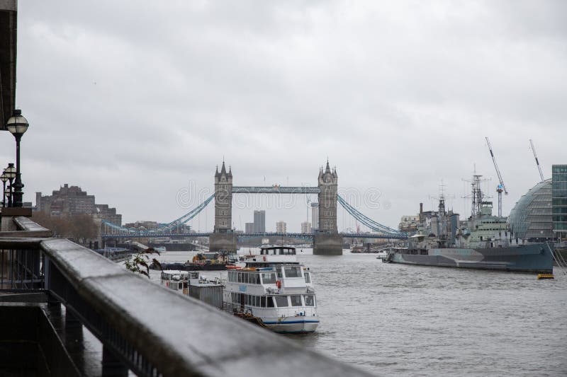 The Tower Bridge in London editorial photography. Image of london ...