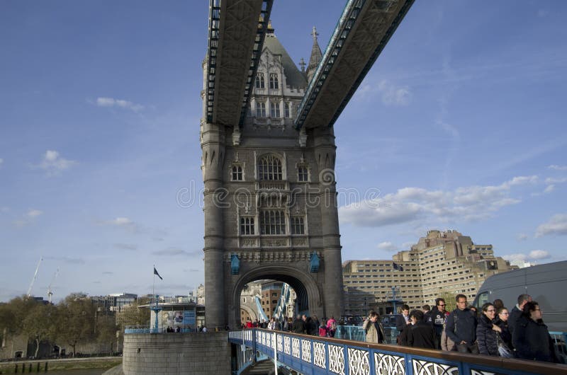 Tower Bridge London Spring Time Editorial Photography - Image of bridge ...