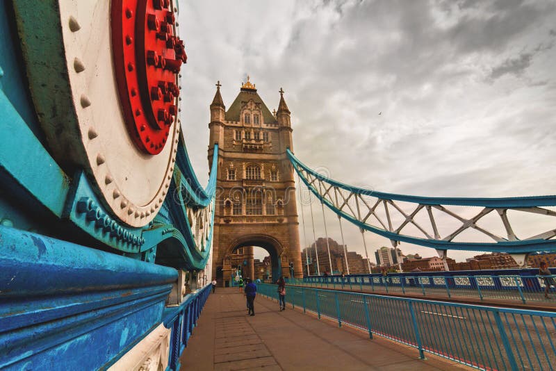 Tower Bridge London Walkway Stock Image - Image of london, walkway ...