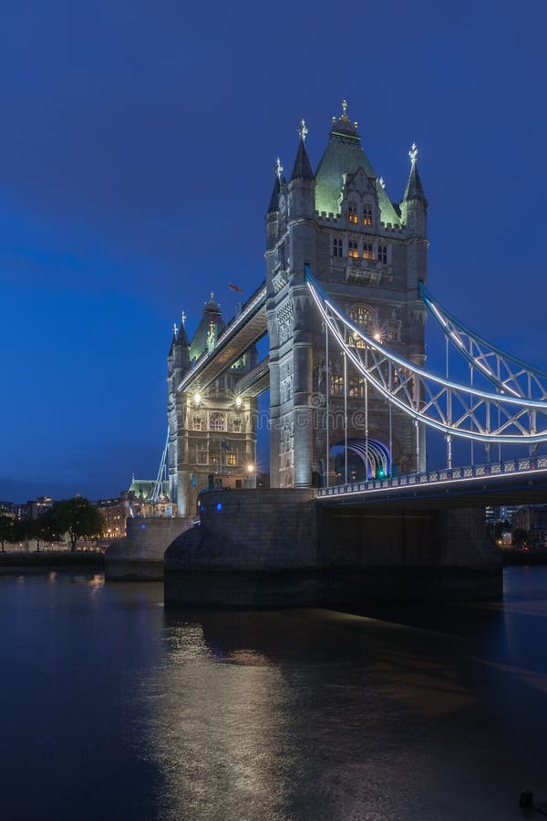 Tower Bridge in the Night, London, England Stock Photo - Image of ...