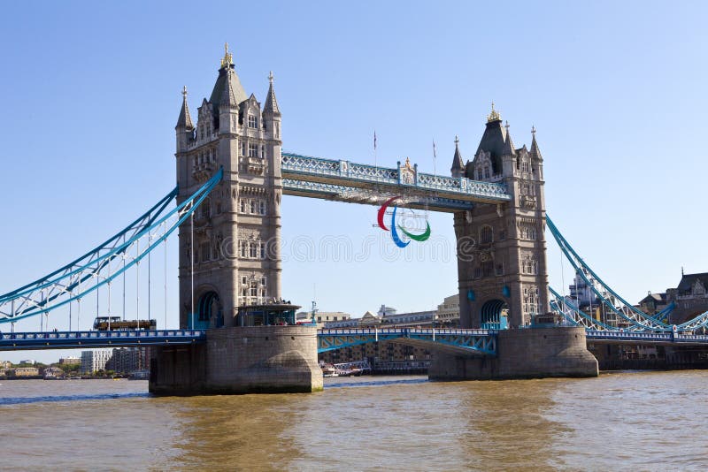 Tower Bridge Paralympic Rings Stock Photos - Free & Royalty-Free Stock ...