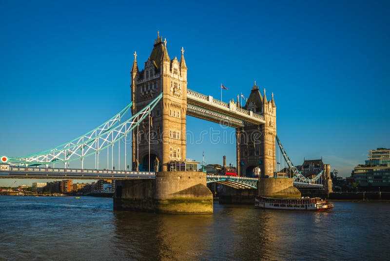 Tower Bridge by River Thames in London, England, UK Stock Image - Image ...
