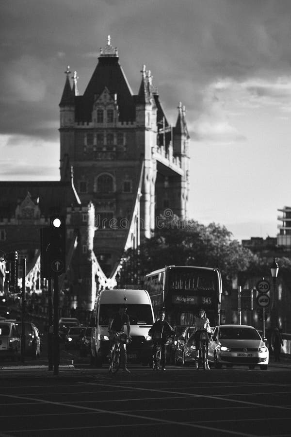 Tower Bridge at the Rush Hour Editorial Photography - Image of ...