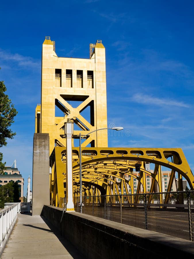 Tower Bridge in Sacramento stock image. Image of architecture - 5394653