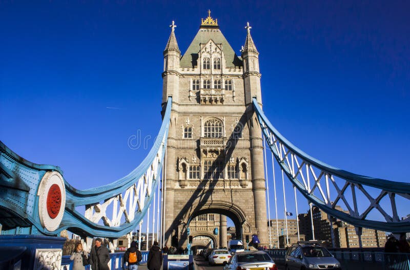Tower Bridge Southern Tower Editorial Image - Image of revival ...