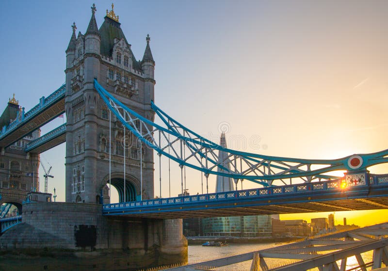 Tower Bridge in Sunset, London Editorial Stock Image - Image of april15 ...