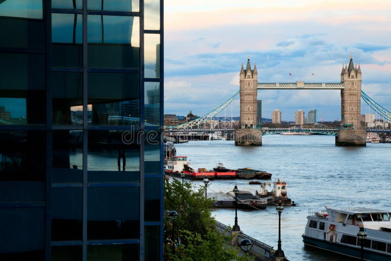 Tower Bridge and Thames stock photo. Image of river, shell - 70692724