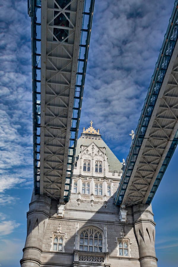 Tower Bridge Walkways and Central Towers in London, UK Editorial ...