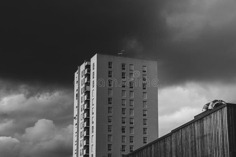 Tower Building during Storm Stock Photo - Image of france, heavy: 178078740