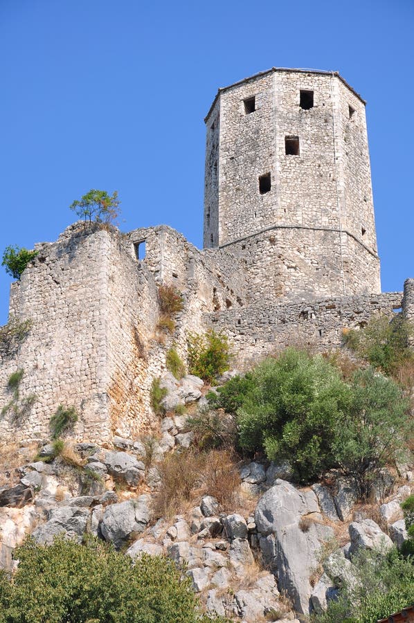 Tower of castle stock image. Image of europe, croatia - 22679081