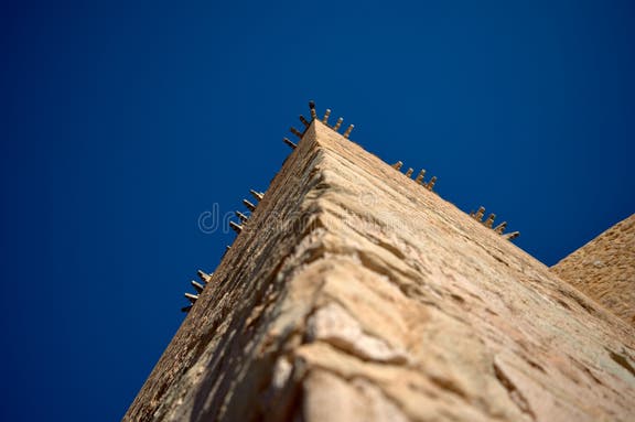 Tower of a castle stock image. Image of historical, construction ...