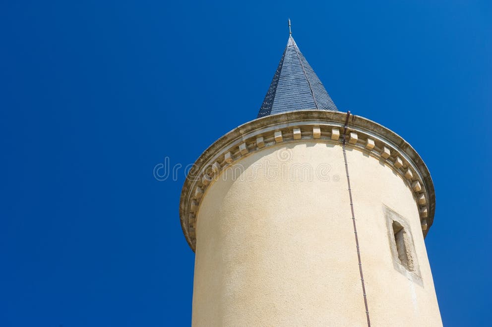 Tower of castle stock image. Image of detail, french - 33756641