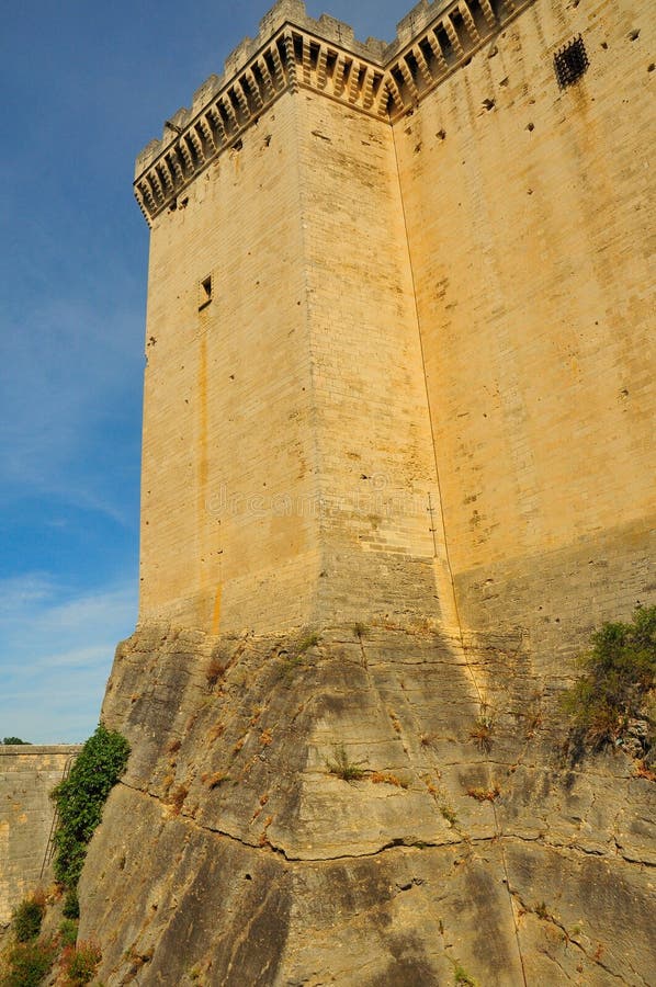 Tower of Chataeu of Tarascon Castle Stock Image - Image of tarascon ...