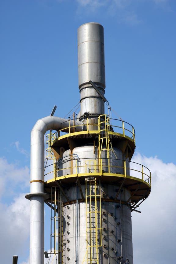 Tower of a Chemical Industry Stock Photo - Image of work, chemistry ...