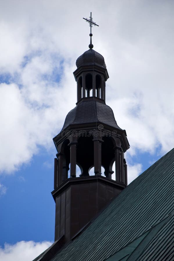 Tower of Church with Cross. Stock Photo - Image of dawn, motivation ...