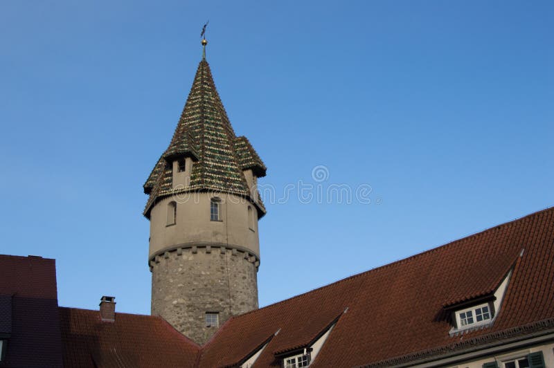 A Tower in a Classical German Style Stock Photo - Image of travel ...