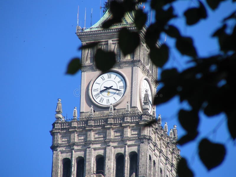 Tower clock stock image. Image of tower, tall, building - 1754855