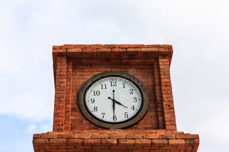 Tower Clock between Building Stock Photo - Image of face, dial: 32608764