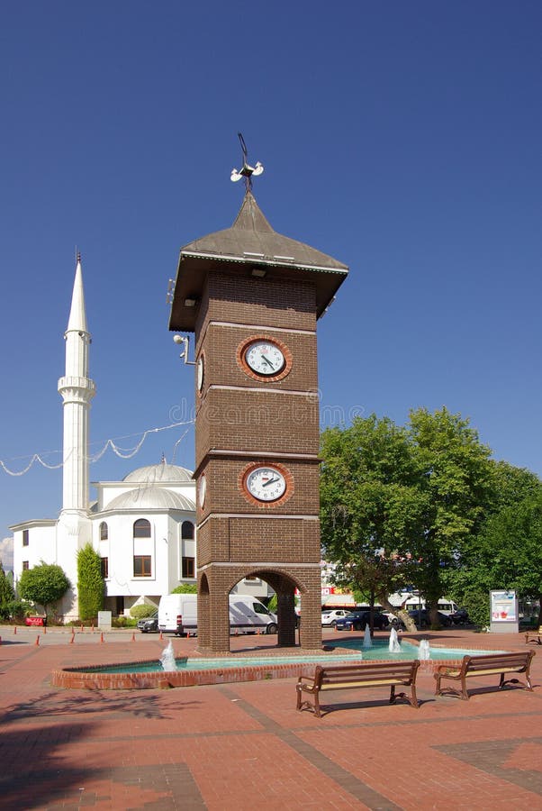 Tower Clock on the Central Square Editorial Photography - Image of ...