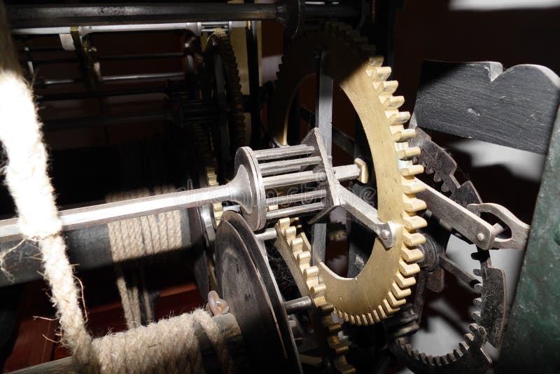 Tower clock engine stock image. Image of clock, metal - 92966071